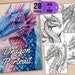 20 Fantasy Dragons Portrait Coloring Pages for Kids and Adults, Fantasy ...