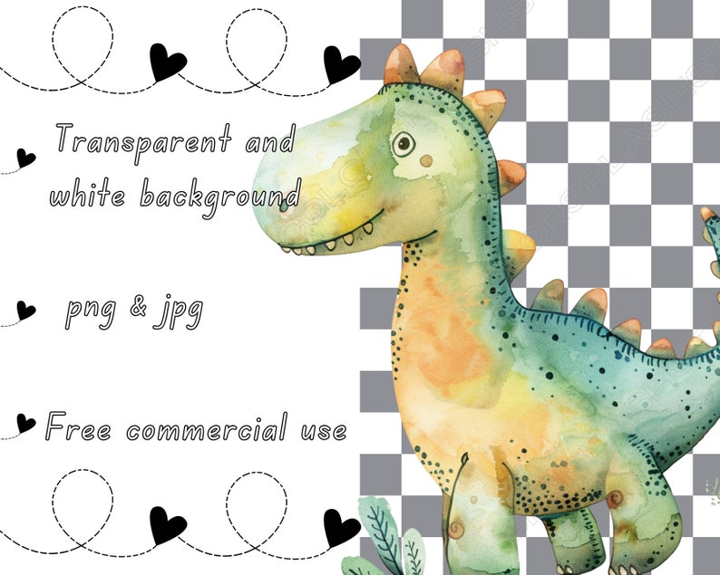 20 Dinosaur World Clipart Bundle, Trees, Dinos, Vulcans JPG & PNG Files ...