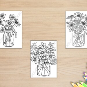 40 Spring Coloring Book Bundle for Kids and Adults, Floral, Flower ...