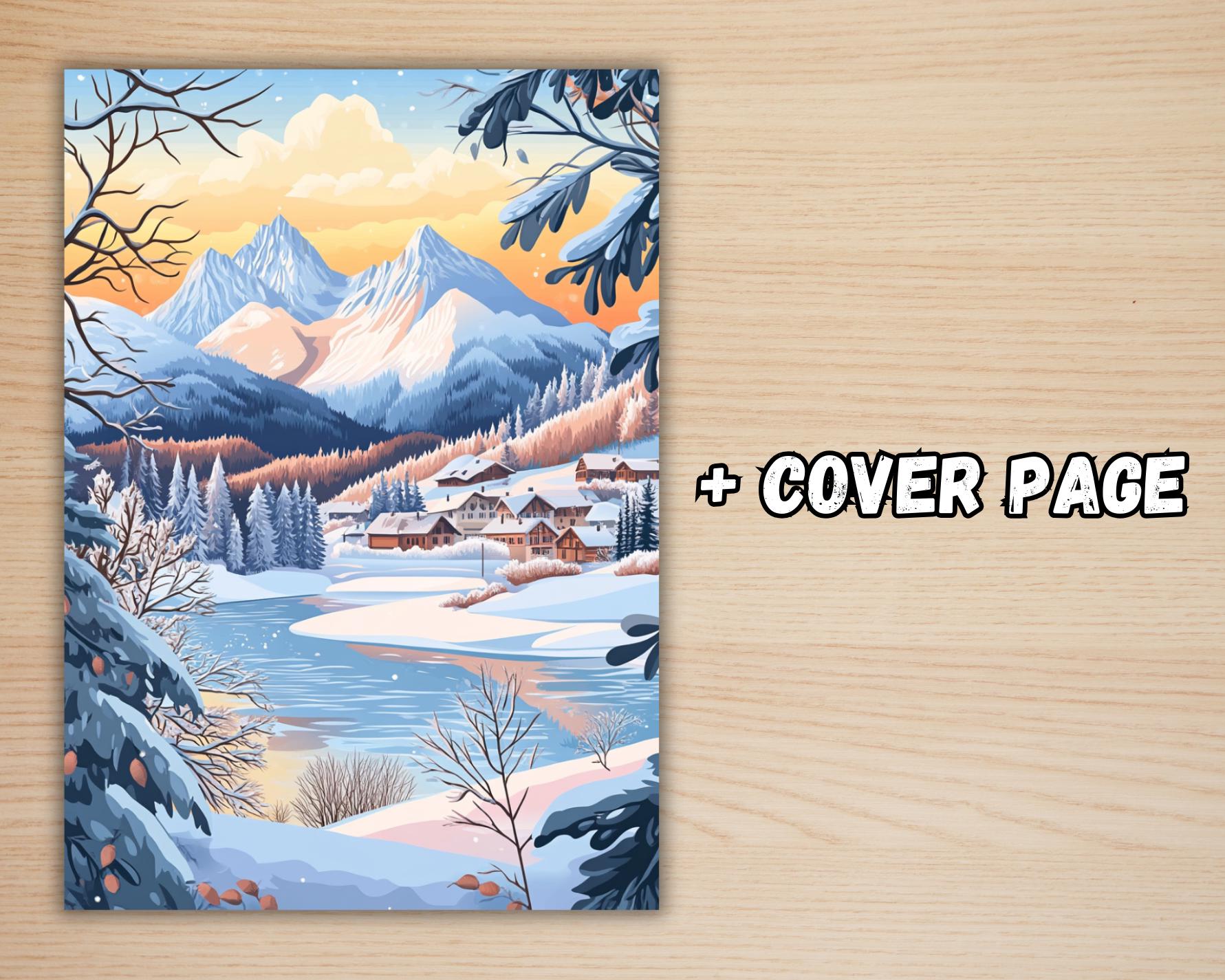 20 Beautiful Alps Landscape Coloring Pages Made for Kids and Adults ...