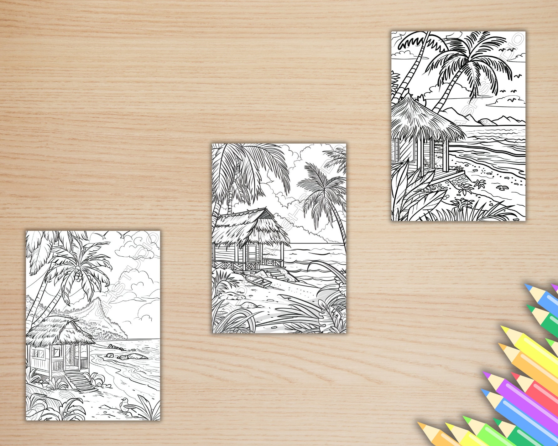 20 Hawaii Beach Coloring Pages for Kids and Adults in JPG and PDF ...