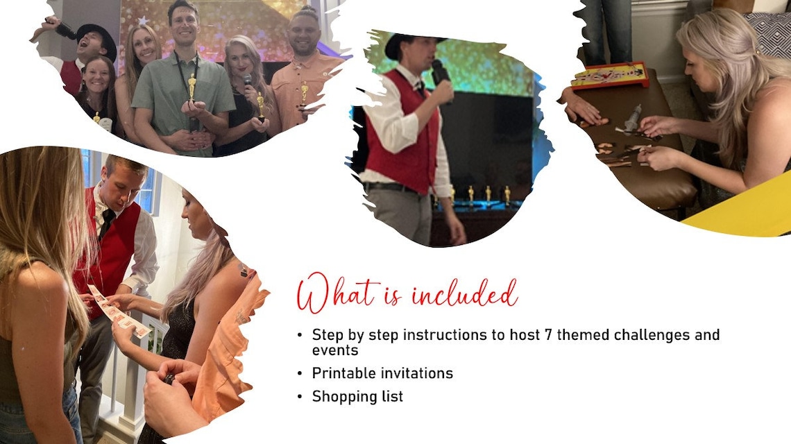 Oscar Themed Dinner Party Instructions - Etsy