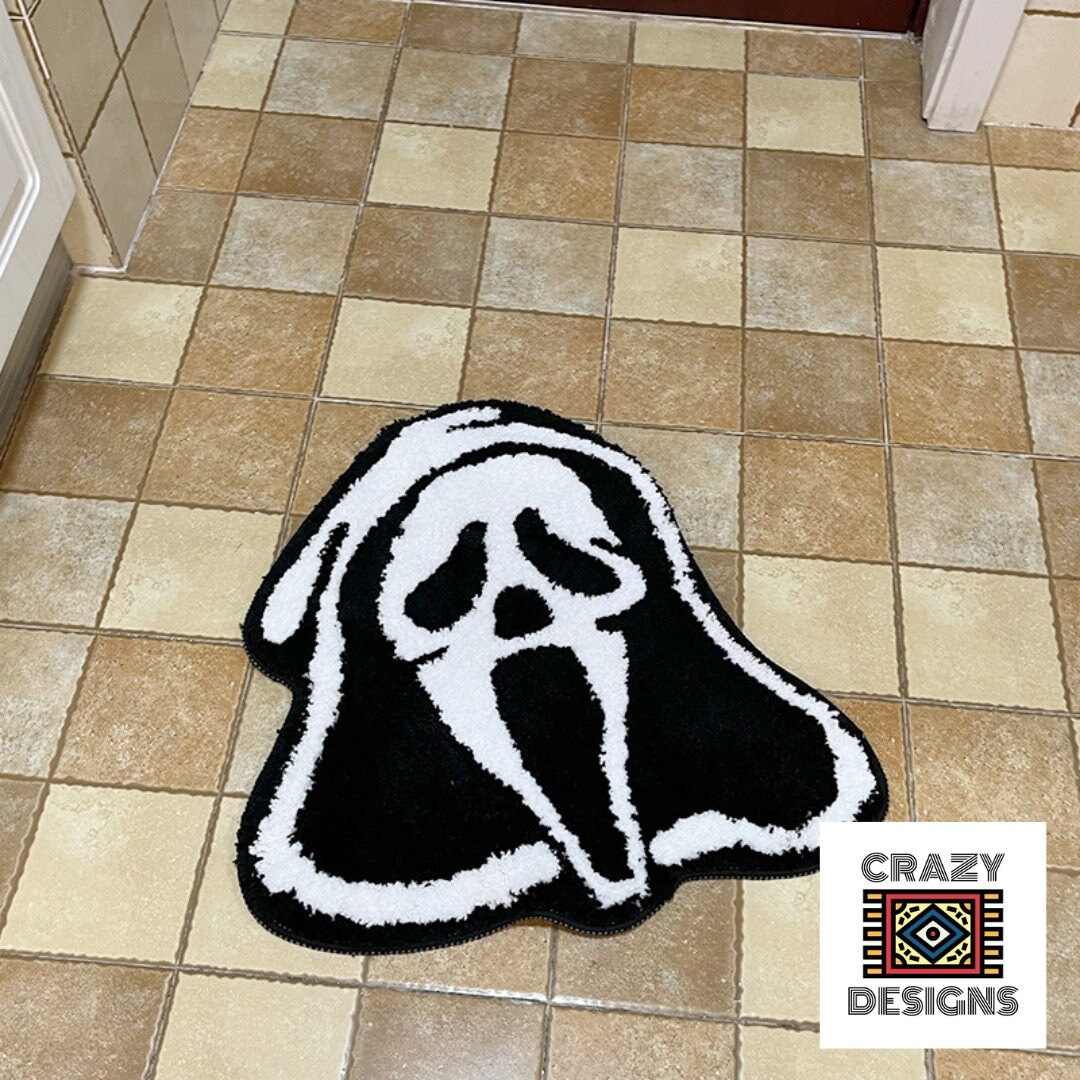 Custom Tufted Scream Hood Ghostface Halloween Non-slip Acrylic - Etsy ...