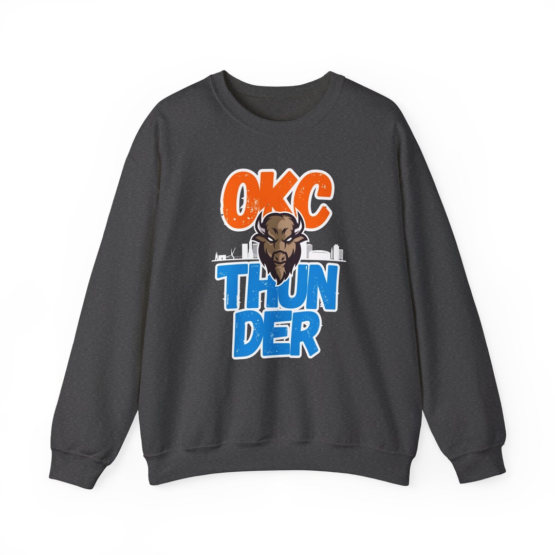 OKC Thunder Oklahoma City Rumble NBA Basketball Crewneck Sweatshirt - Etsy