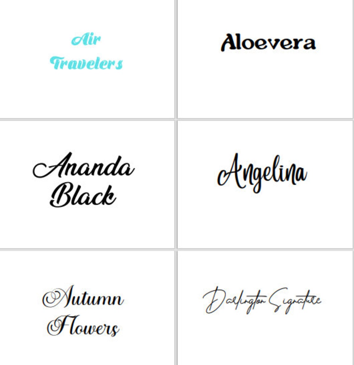 44 Font Bundle Svg , Handwritten Fonts Png , Wedding Fonts Pdf , Cricut ...