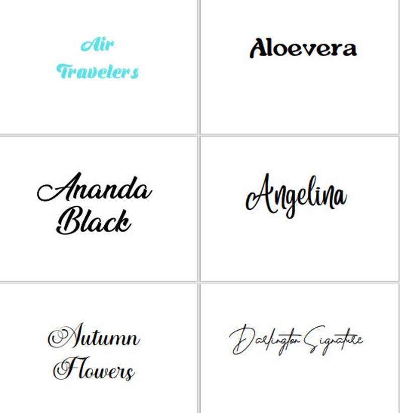 44 Font Bundle Svg , Handwritten Fonts Png , Wedding Fonts Pdf , Cricut ...