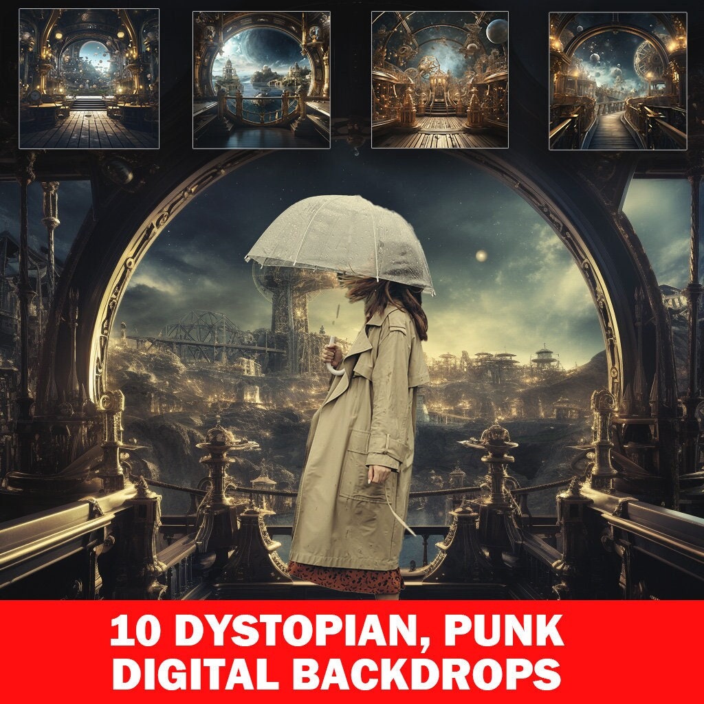 10x Dystopia/punk Digital Backdrops for Photoshop Composite - Etsy