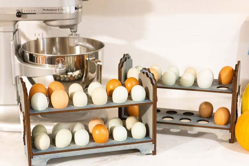 Fresh Egg Holder - Farmhouse Egg Stand - Chicken Decor - Gift for ...