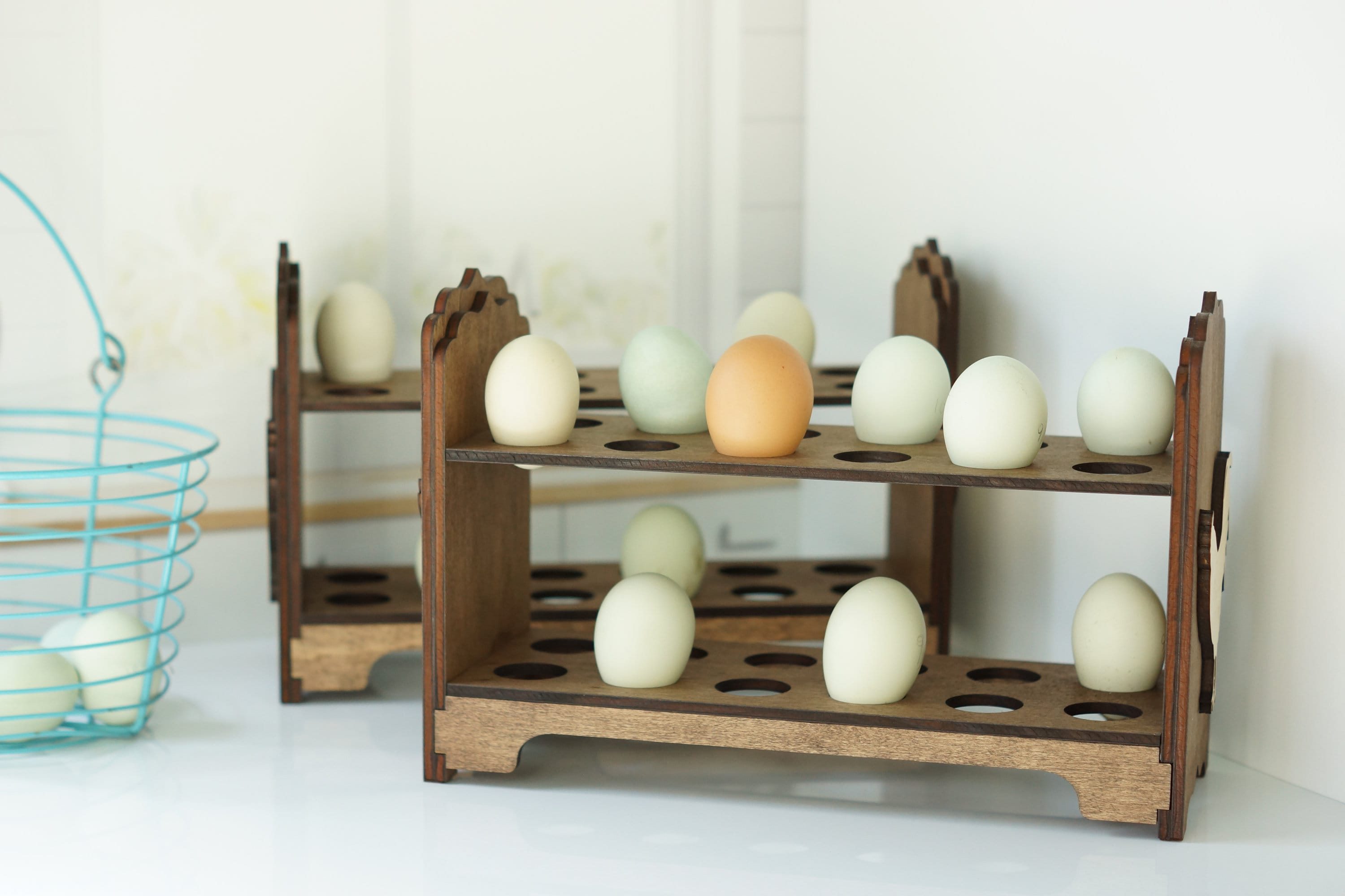 Fresh Egg Holder - Farmhouse Egg Stand - Chicken Decor - Gift for ...