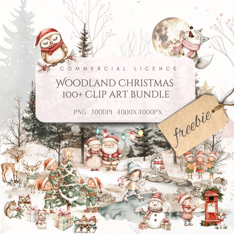 Woodland Clip Art - Etsy