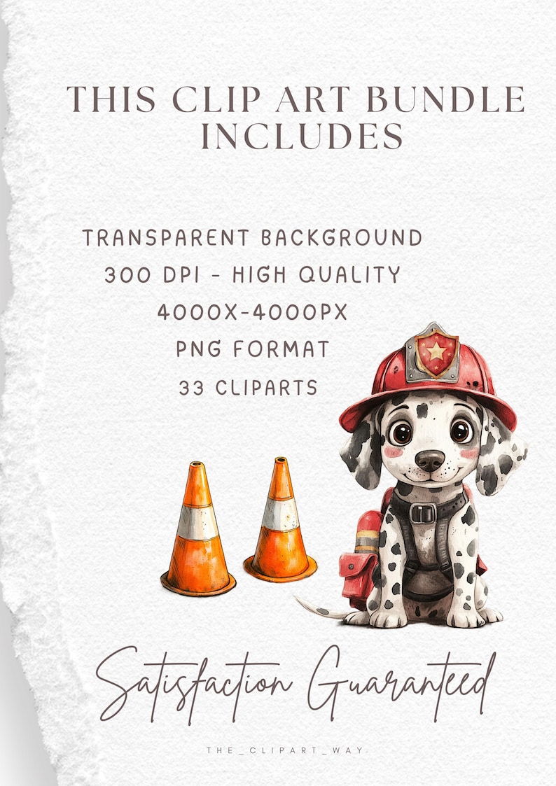 Firefighters Clipart Bundle: Watercolor Fire Truck, Nursery Decor ...