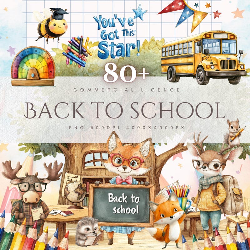 Woodland Animal Art - Etsy