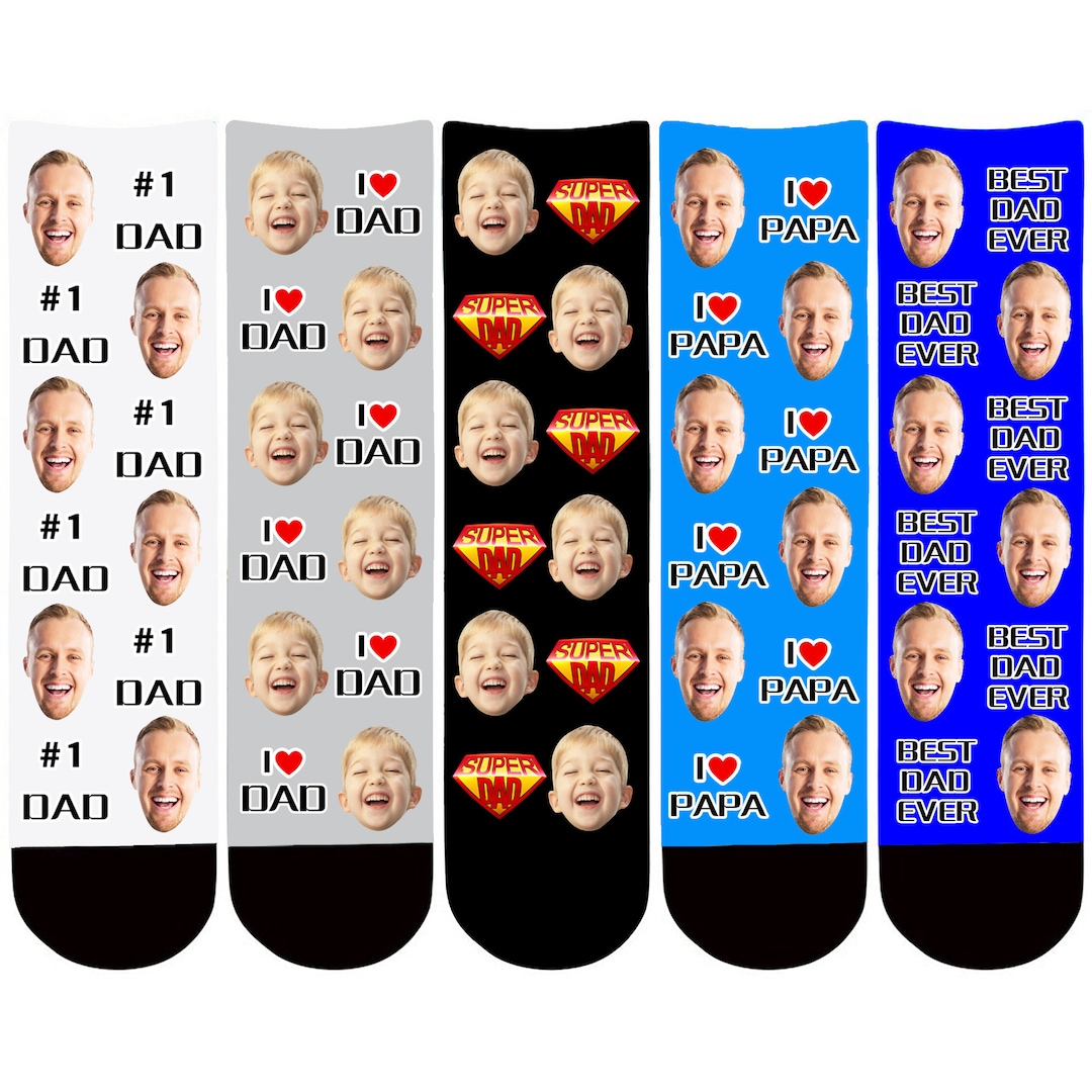 Custom Father's Day Socks, Custom Face Socks, Personalized Socks, I'm ...