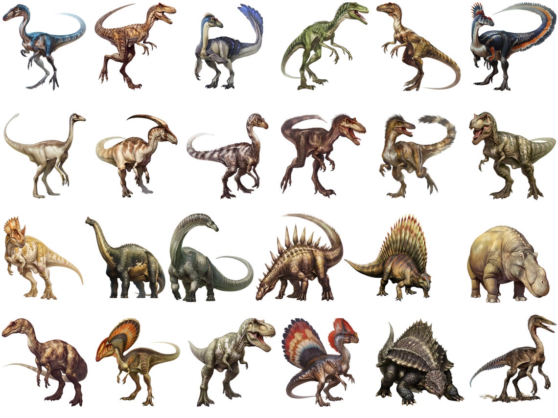 Watercolor Realistic Dinosaur Clipart, Dinosaur Nursery Art, Dinosaur ...