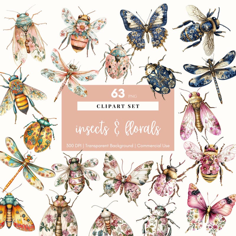 Insects Beetles Wallpaper - Etsy UK
