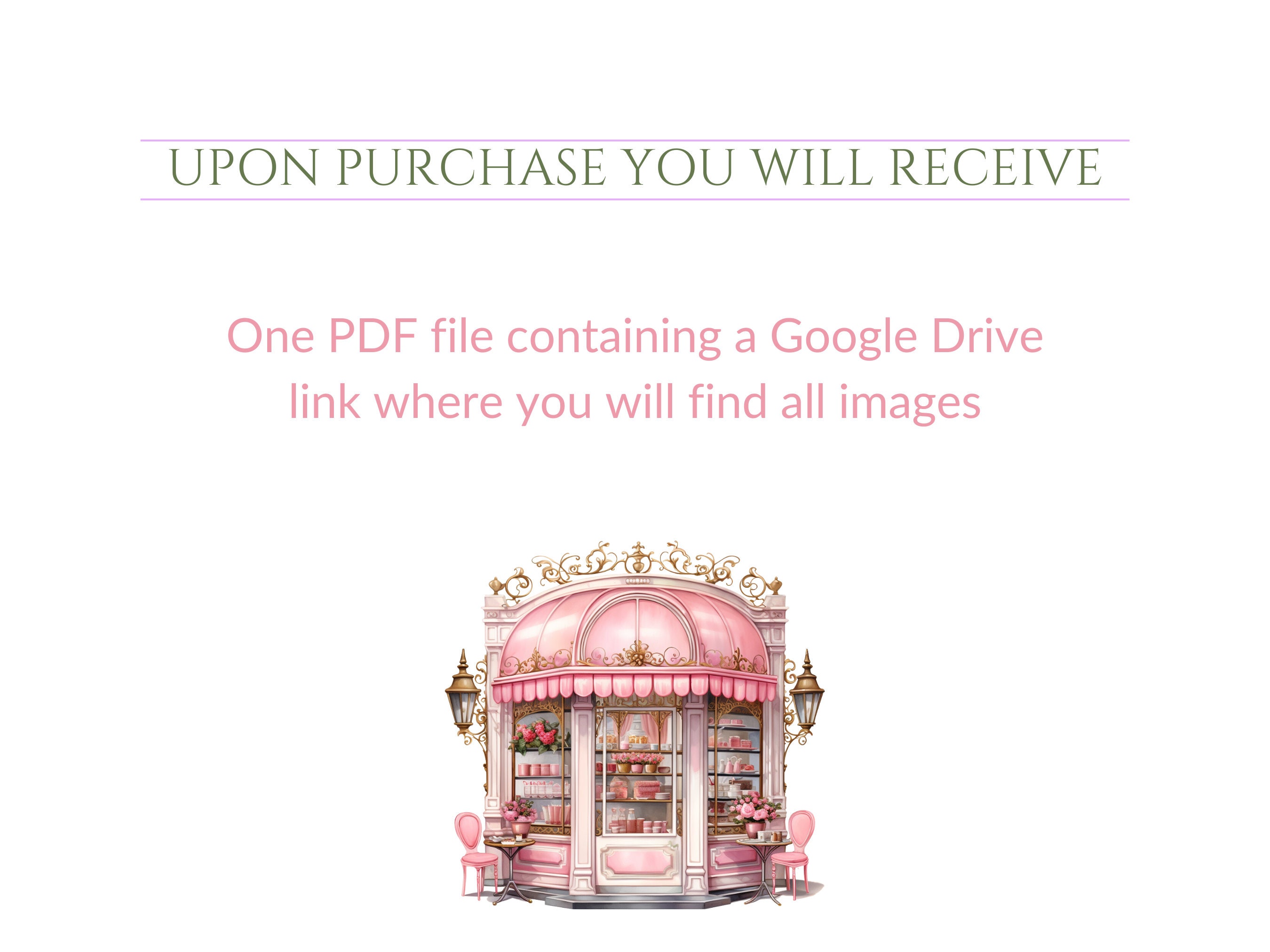 Paris Cafe Elements Clipart Set, Parisian Restaurant, Paris Bakery Shop ...