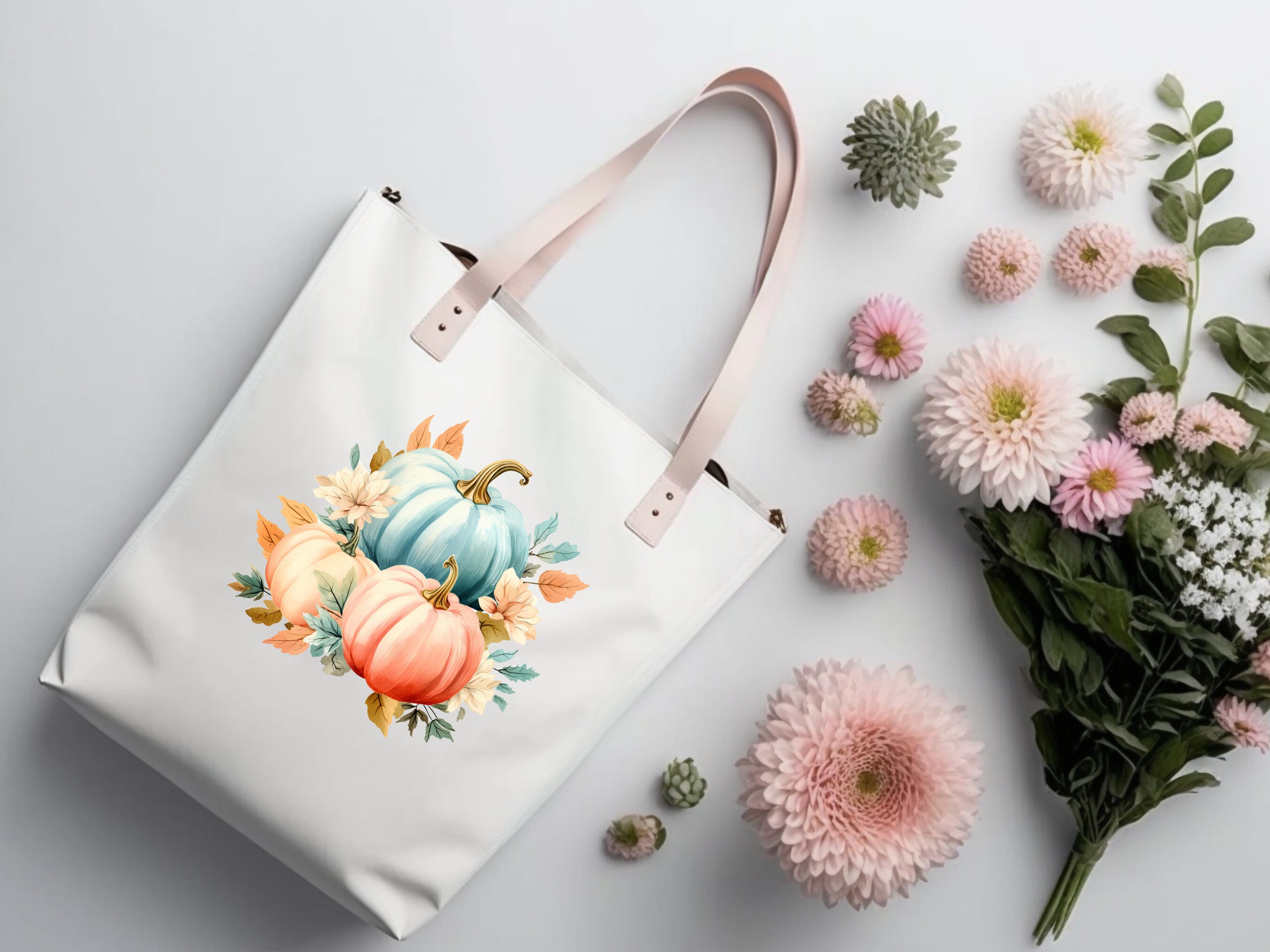 Pumpkins Pastel Colors Watercolor Bundle Halloween Pastels - Etsy