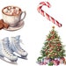 Christmas Classic Bundle Clipart, Winter Holiday, Digital PNG File ...