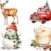 Christmas Classic Bundle Clipart, Winter Holiday, Digital PNG File ...
