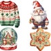 Christmas Classic Bundle Clipart, Winter Holiday, Digital PNG File ...