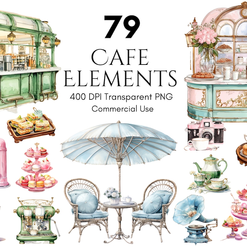 Paris Clip Art Set - Etsy