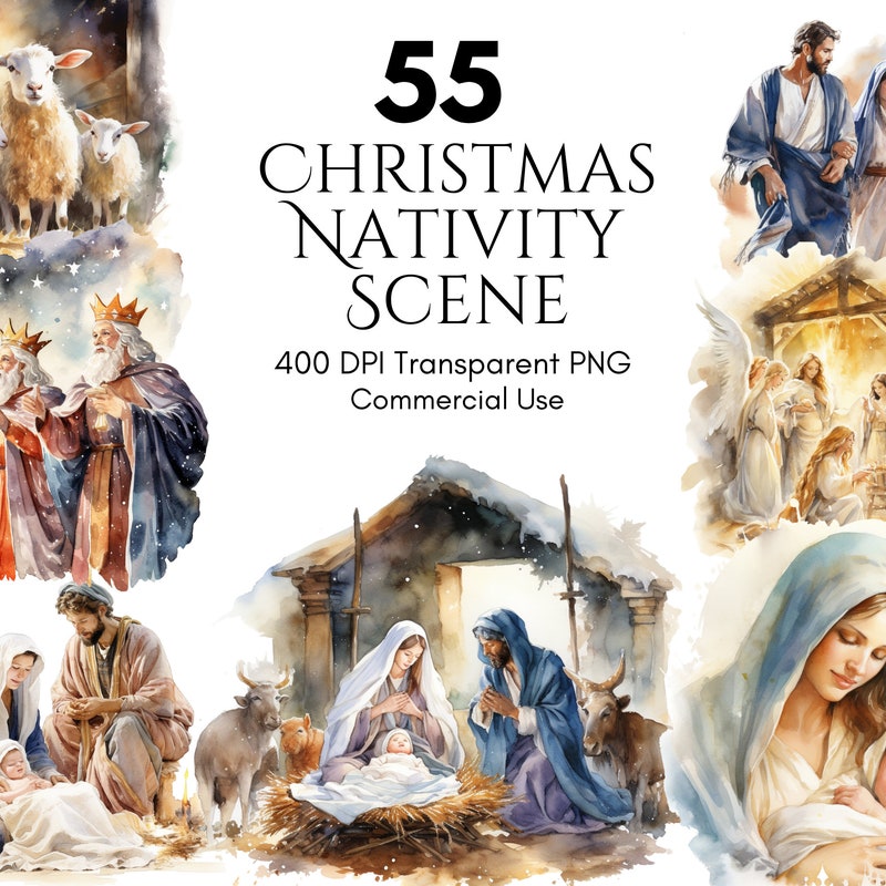 Nativity Scene Christmas Cards - Etsy
