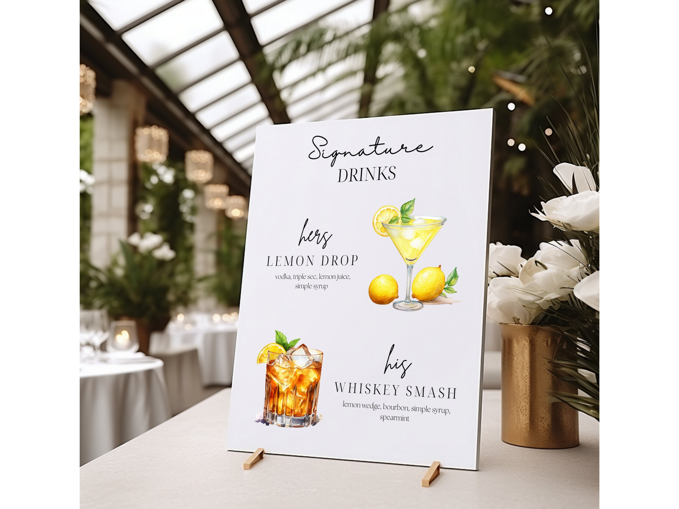200+ Cocktail Watercolor Clipart, Signature Cocktail, Beer Clipart ...