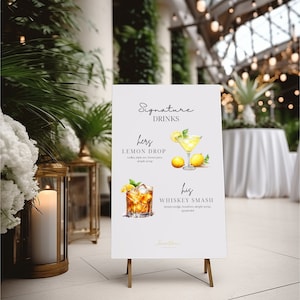 200+ Cocktail Watercolor Clipart, Signature Cocktail, Beer Clipart ...
