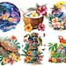 Tropical Island Clipart, Paradise Island Clipart, Beach Clipart, Summer ...