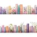 Book Border Pastel, Watercolor Clipart, Vintage, Dashboard, Digital ...