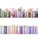 Book Border Pastel, Watercolor Clipart, Vintage, Dashboard, Digital ...