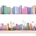 Book Border Pastel, Watercolor Clipart, Vintage, Dashboard, Digital ...