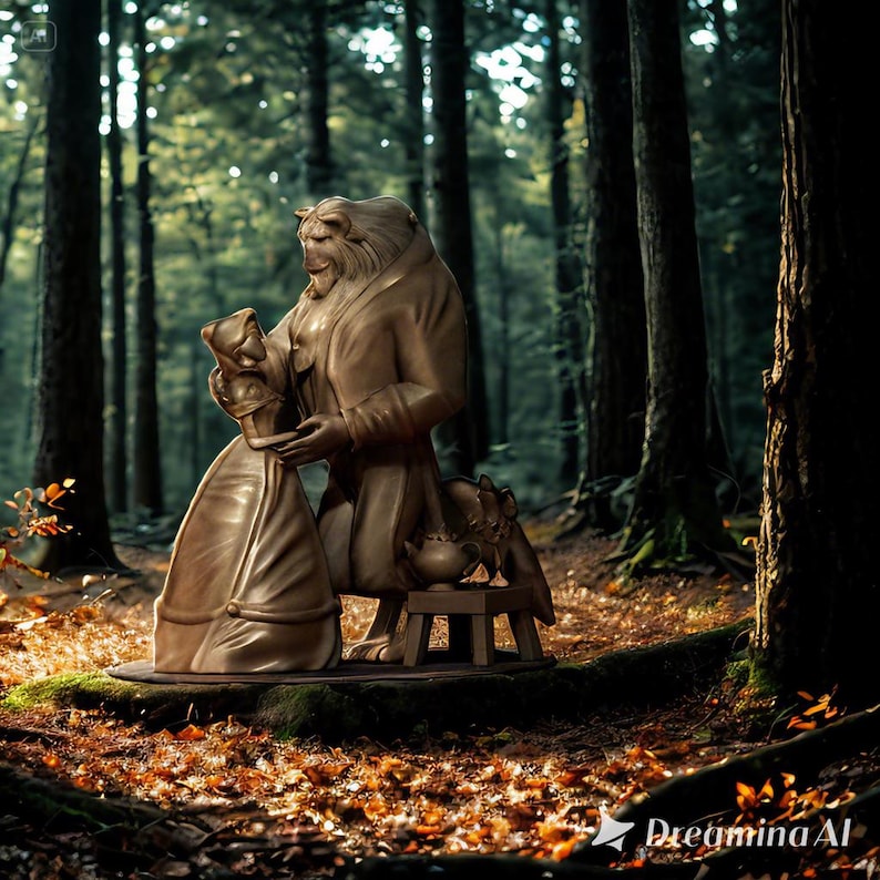 Beauty and the Beast STL File: 3D Printable Fairy Tale Figurine - Etsy