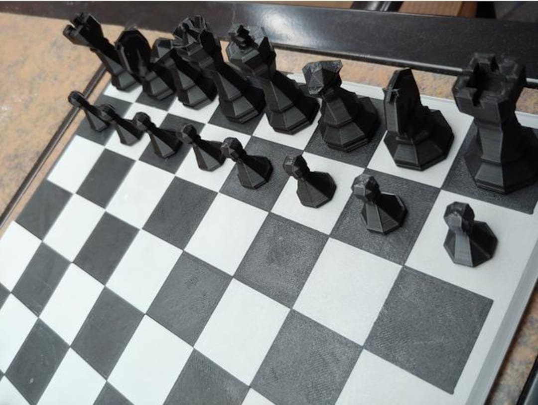 Geometric Chess Pieces 3D Print Stl File - Etsy