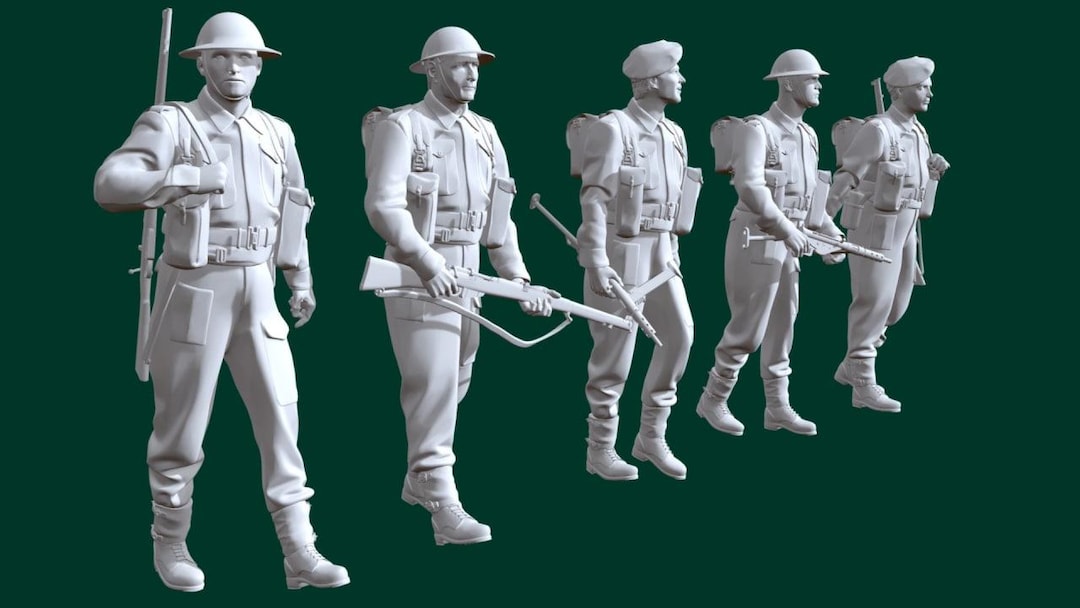 British Soldier 3D Print Stl File - Etsy