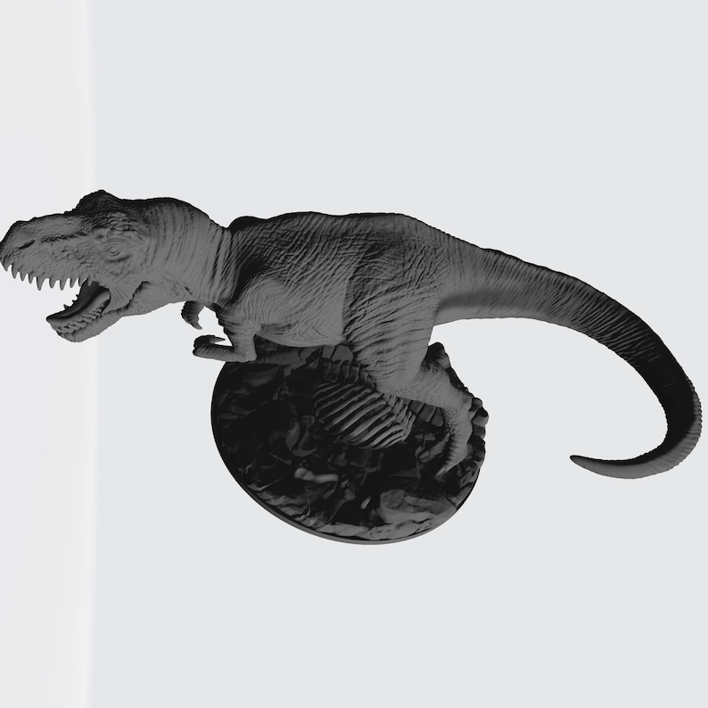 T-rex STL File | 3D Printable Dinosaur Model | Tyrannosaurus Rex ...