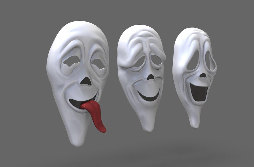 Scary Mask 3D Print Stl File - Etsy