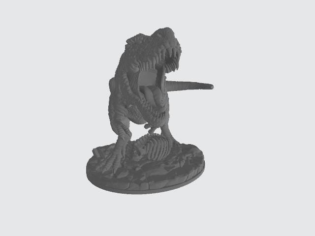 T-rex STL File | 3D Printable Dinosaur Model | Tyrannosaurus Rex ...