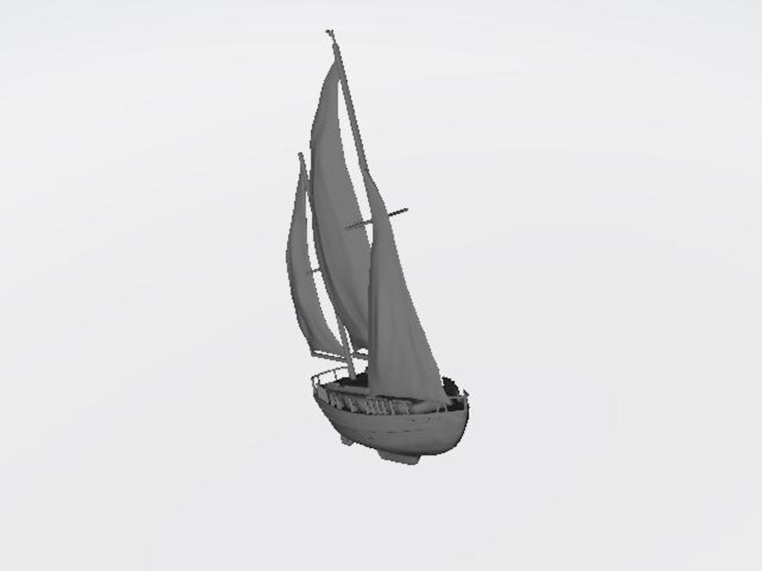 Sailboat 3D Print Stl File - Etsy