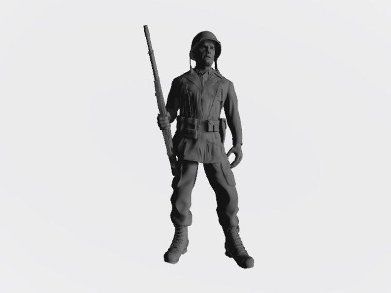 Soldier WW2 Stl 3D Print File - Etsy