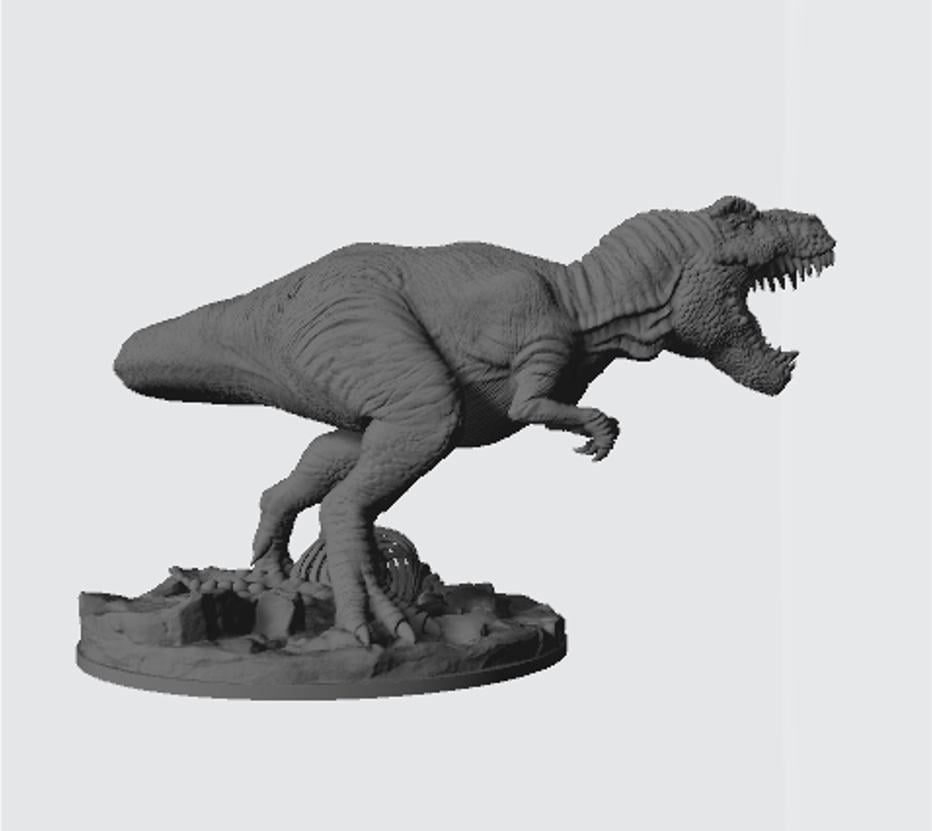 T-rex STL File | 3D Printable Dinosaur Model | Tyrannosaurus Rex ...