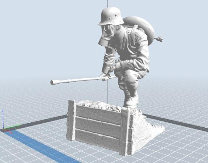 German Soldier 3D Print Stl File - Etsy Australia
