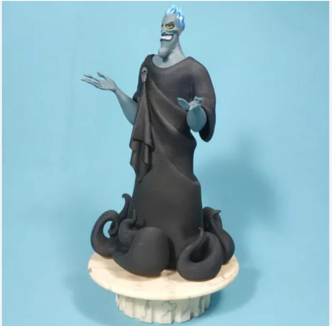 Hades Villain Statue STL: Mythical God Figurine for 3D Printing - Etsy