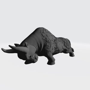 Bull Stl 3D Print File, Bull 3D Printing, Bull 3D Modeling, Bull 3D ...