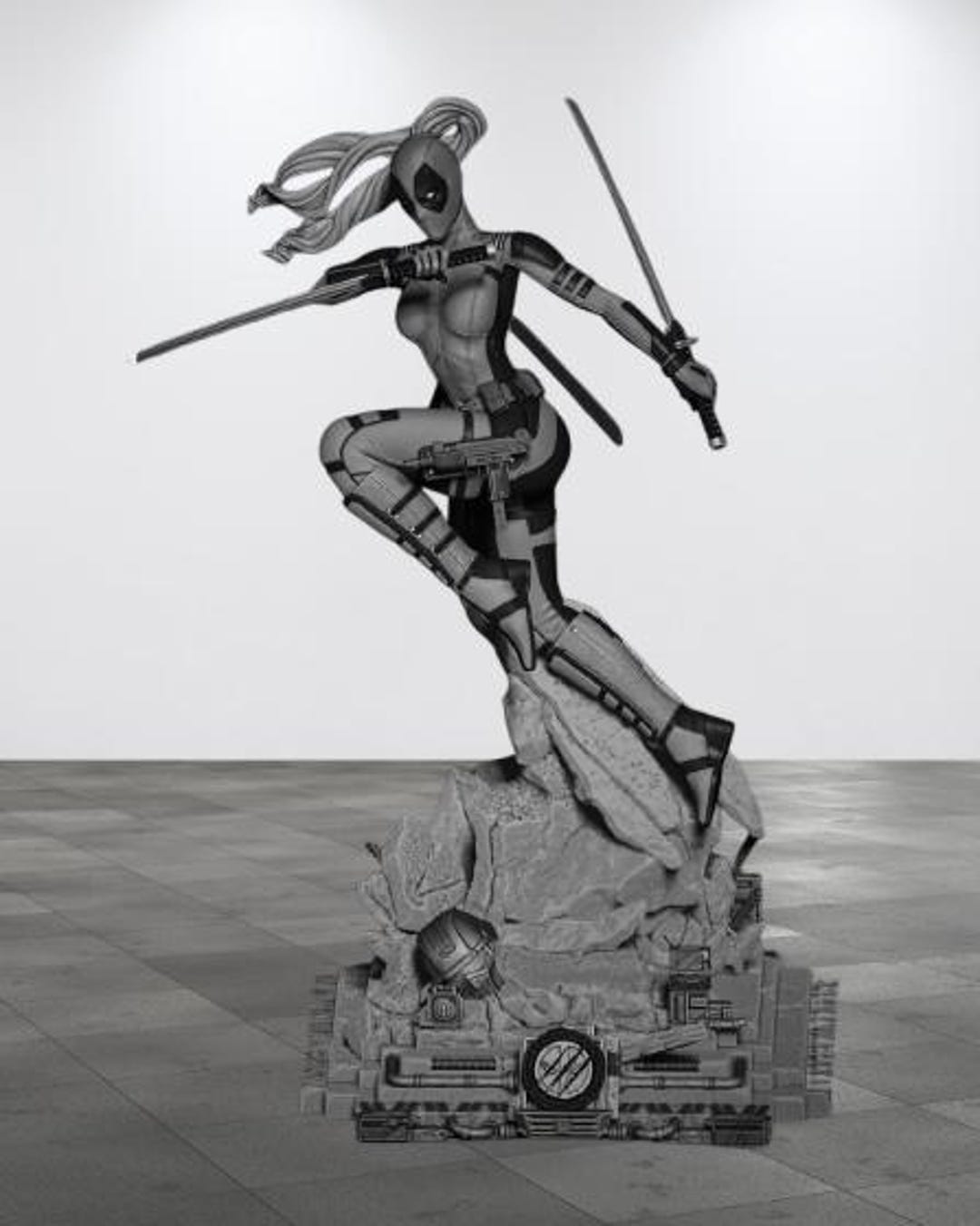 D3ad Lady 3D Print Stl File - Etsy