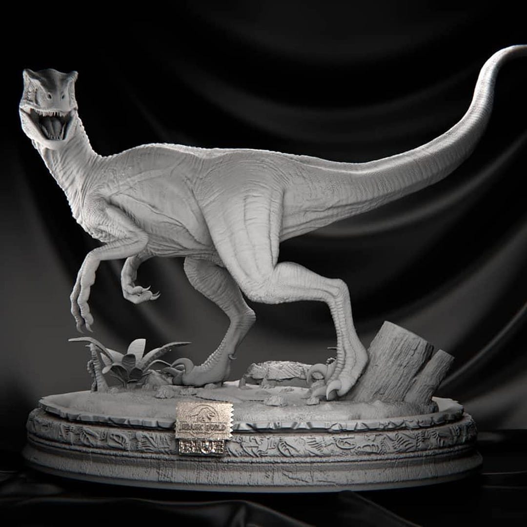 Raptor Dinosaur STL File – Realistic 3D Print Model – Prehistoric ...
