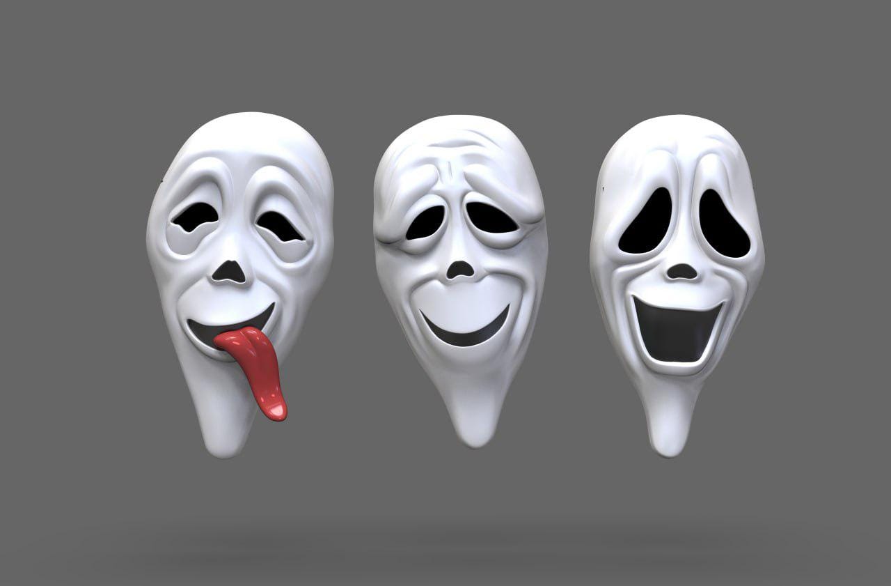 Scary Mask 3D Print Stl File - Etsy