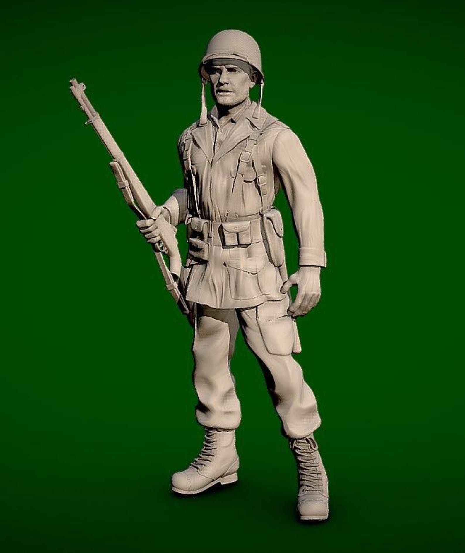 Soldier WW2 Stl 3D Print File - Etsy