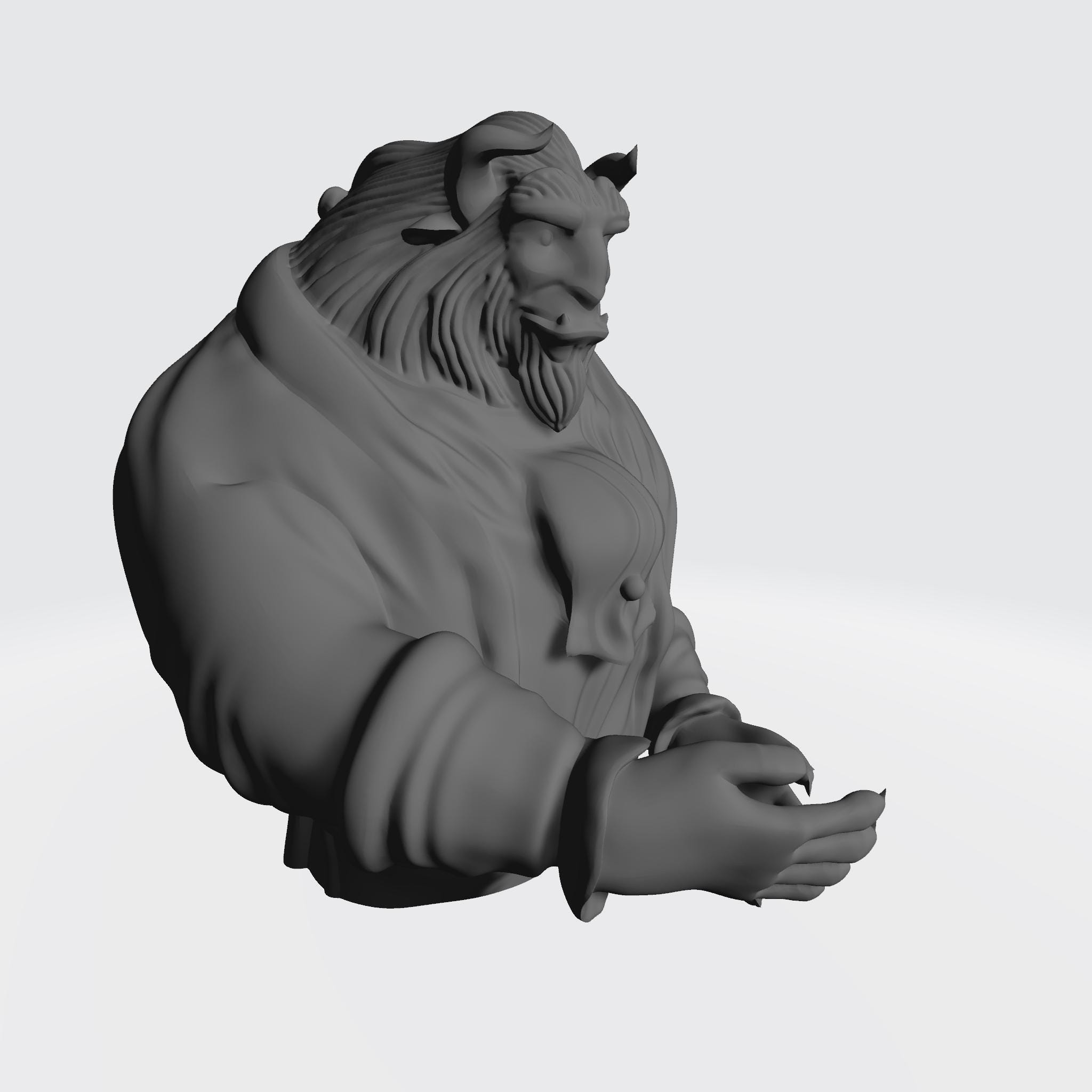 Beauty and the Beast STL File: 3D Printable Fairy Tale Figurine - Etsy