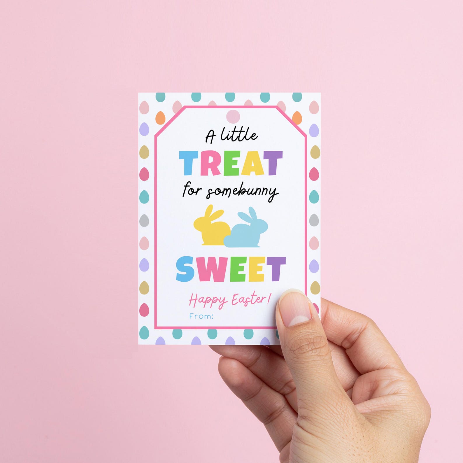 Printable Easter Gift Tags, A Little Treat for Somebunny Sweet Tag ...